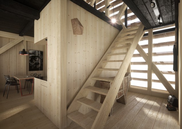 Architecture: Windmill interior loft - BlenderNation
