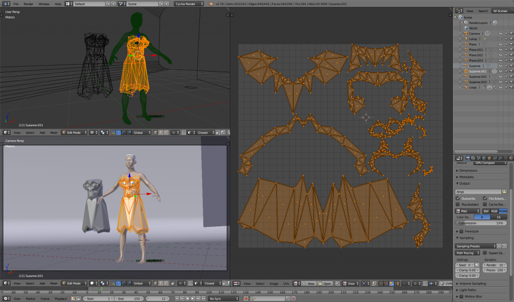 Creating digital papercraft costumes using Blender - BlenderNation