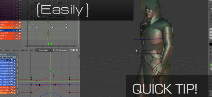 Quick Tip: Easily Mirror A Walk Cycle Animation - BlenderNation