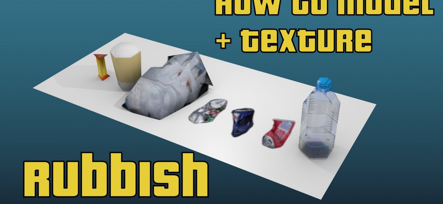 How to model + texture rubbish - BlenderNation
