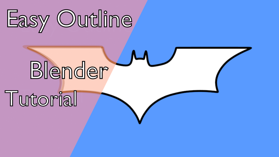 Tutorial Easy Outline For 2D Shapes In Blender BlenderNation