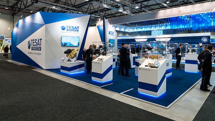 Booth for TESAT -SPACECOM (Airbus) on the ILA 2016 - BlenderNation