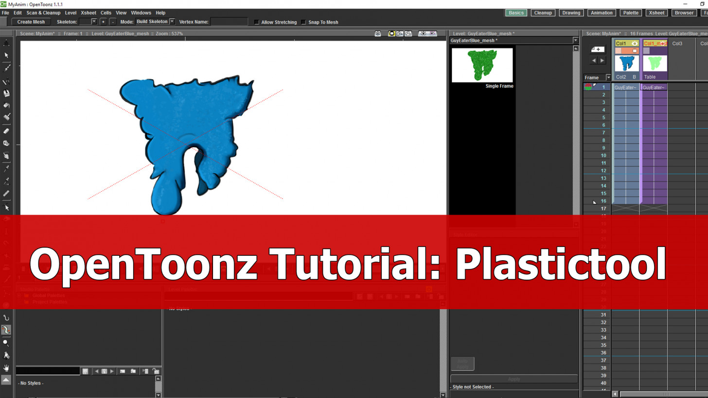 OpenToonz Plastictool Bones Animation - BlenderNation