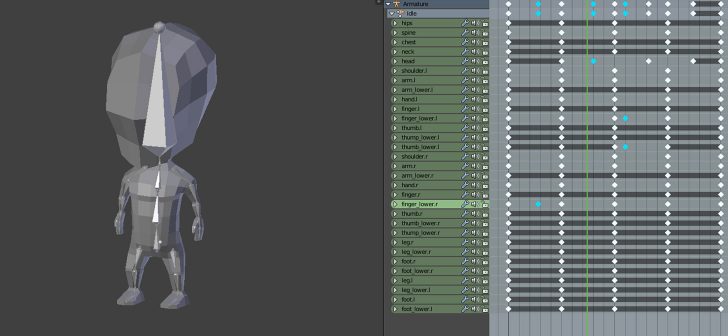 Blender low poly character creation : Animation - BlenderNation