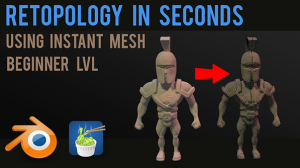 Retopology in a few seconds with instant mesh - BlenderNation