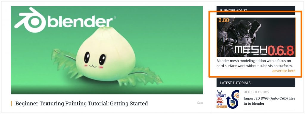 Blender AdNet: Advertise on BlenderNation and Blender Artists ...