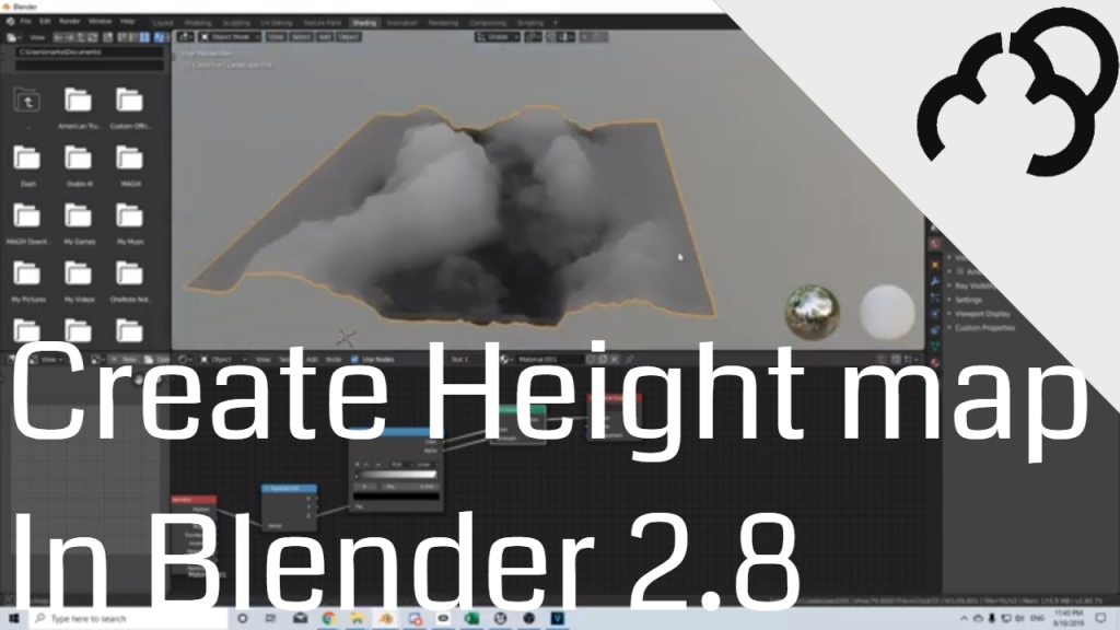 How to create a height map in Blender 2.8 - BlenderNation