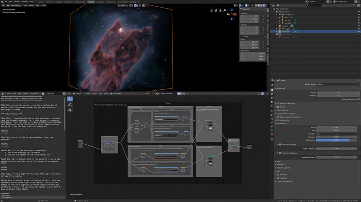 3D Nebula Generator Update [$] - BlenderNation