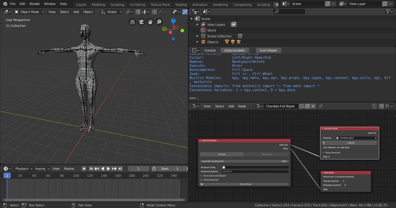 Chordata Motion releases its new motion capture add-on for Blender ...