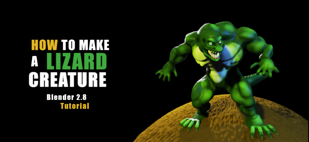 How To Make A Lizard Creature In Blender 2.82A - BlenderNation