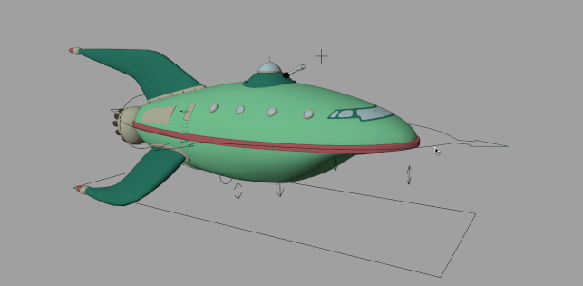 Free Download: Planet Express Ship fan art rigged model - BlenderNation