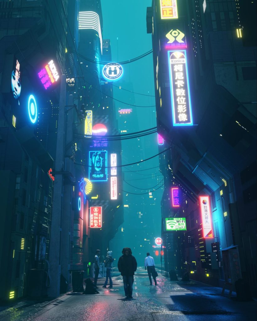 Behind the Scenes: Neon Street - BlenderNation