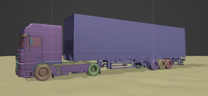 How to rig and animate a semi-trailer truck in blender 2.83 in 8 ...