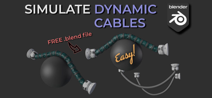Simulate Complex Cables in Blender EASY! | FREE .blend file - BlenderNation