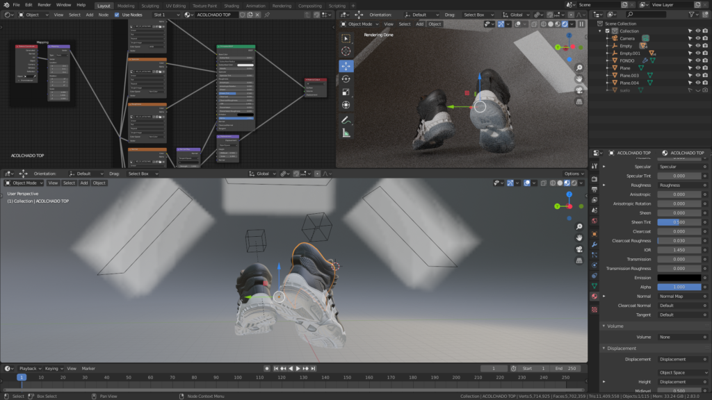 Behind the Scenes: Adidas Boost Hi-top Sneaker - BlenderNation