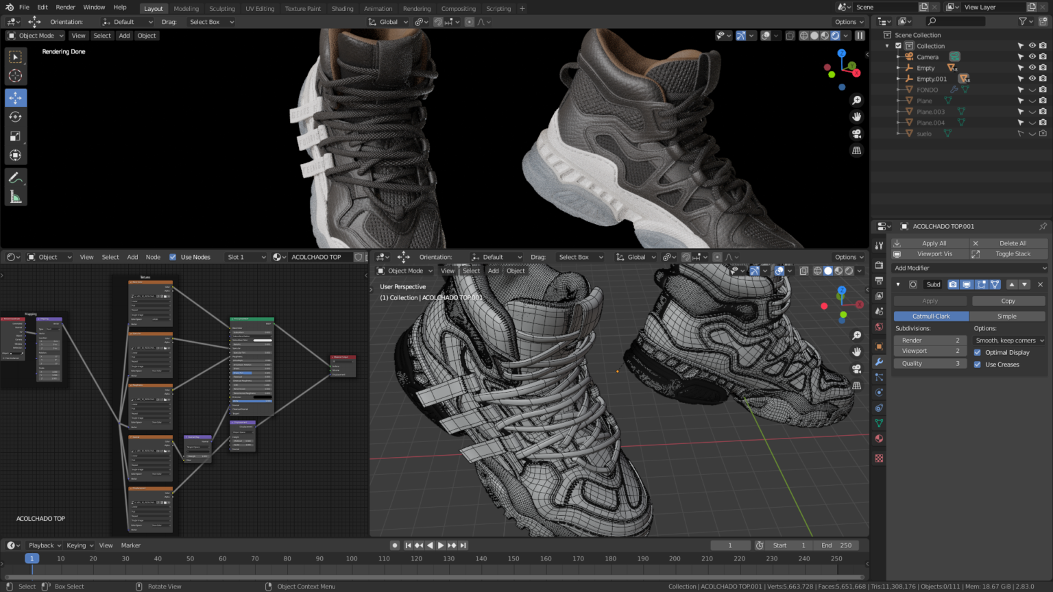 Behind the Scenes: Adidas Boost Hi-top Sneaker - BlenderNation