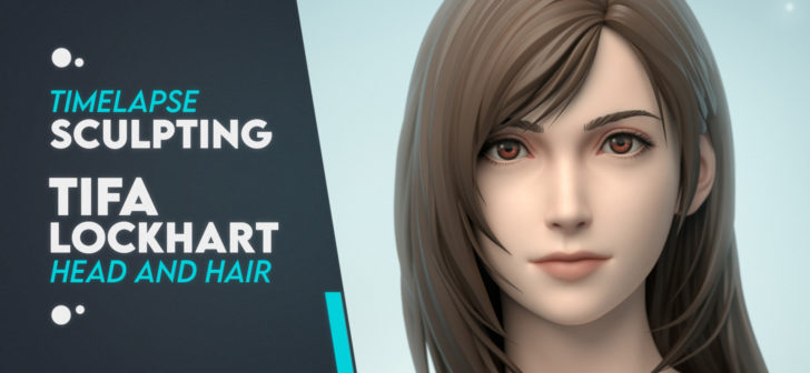 Tifa Lockhart Head and Hair Sculpting Timelapse - BlenderNation