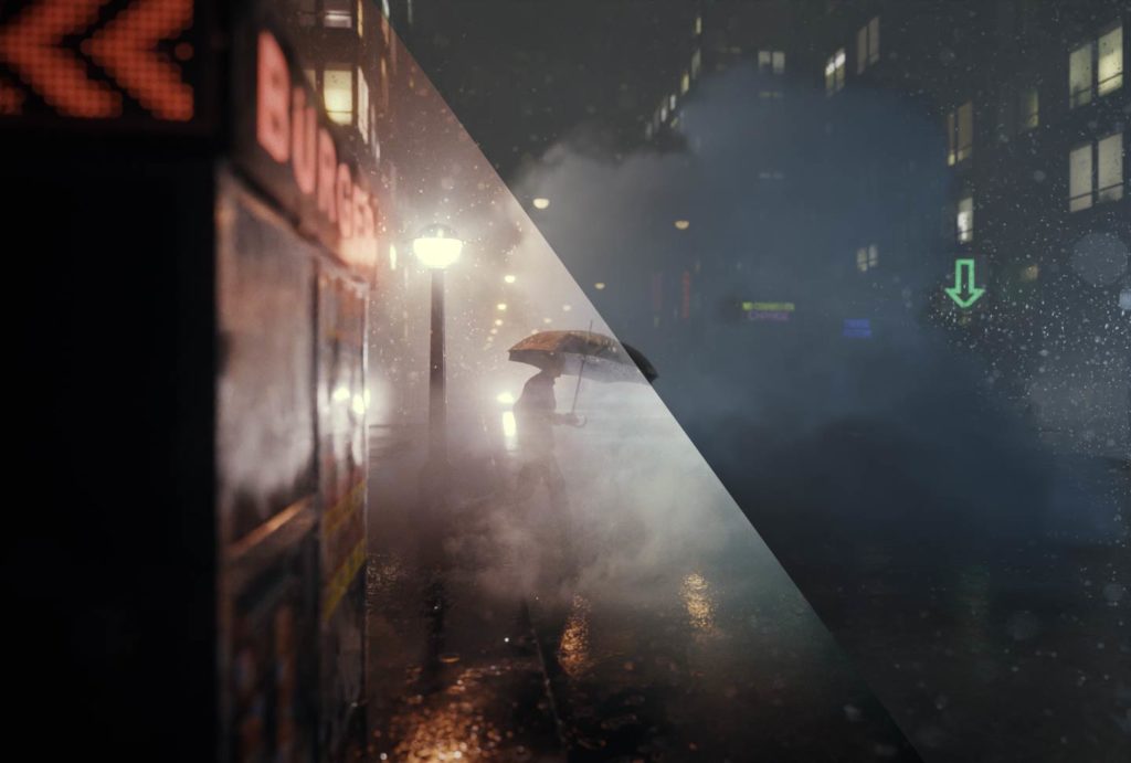 Behind the Scenes: Rainy Street - BlenderNation