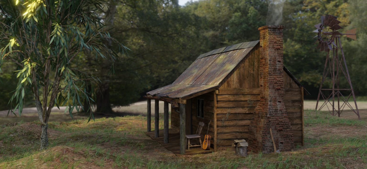 How I created this Old Australian Cottage Video in Blender 2.93 ...