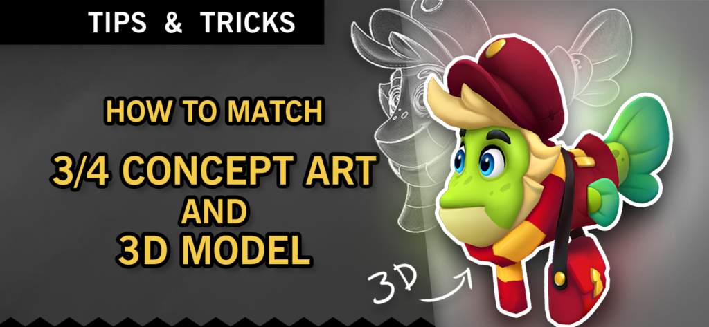 How to match 3/4 Concept Art and 3D Model? (Photoshop and Blender ...