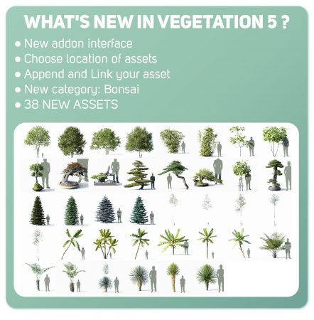 Vegetation v5 - Professional Addon nature and plants [$] - BlenderNation