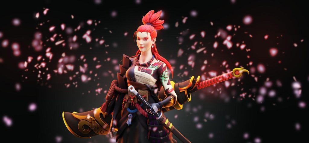 Timelapse: Yokai Ryoshi fan-art - BlenderNation