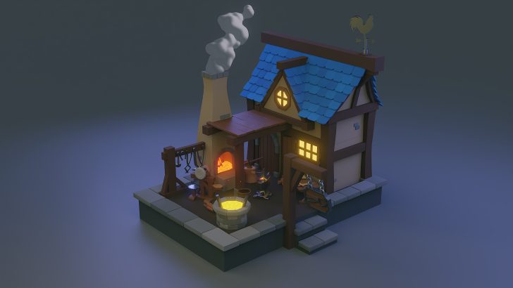How to Make an Animated Stylized Blacksmith House - BlenderNation