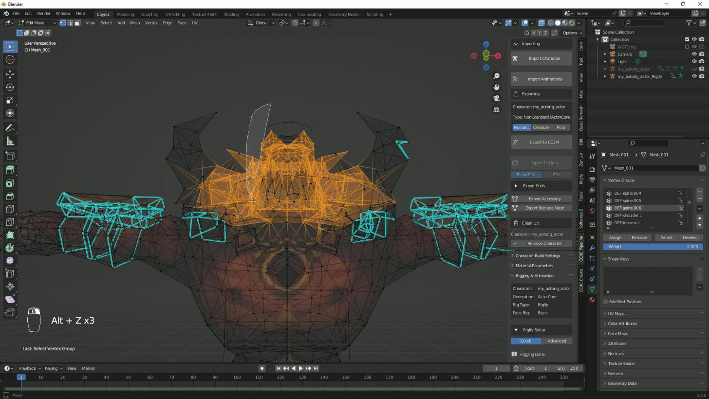 AccuRIG to Blender Pipeline: An Easy & Accurate Way to Auto-rig Any ...