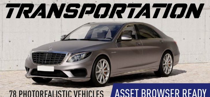 Transportation Add-on: Huge library of cars [$] - BlenderNation