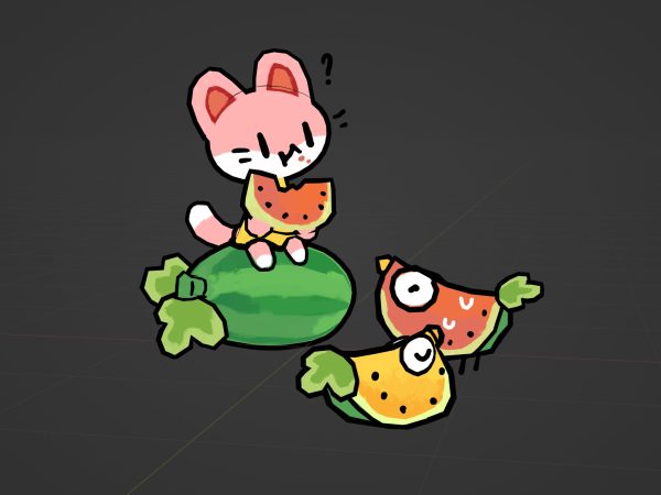Behind the Scenes: Watermelon Chickens - BlenderNation