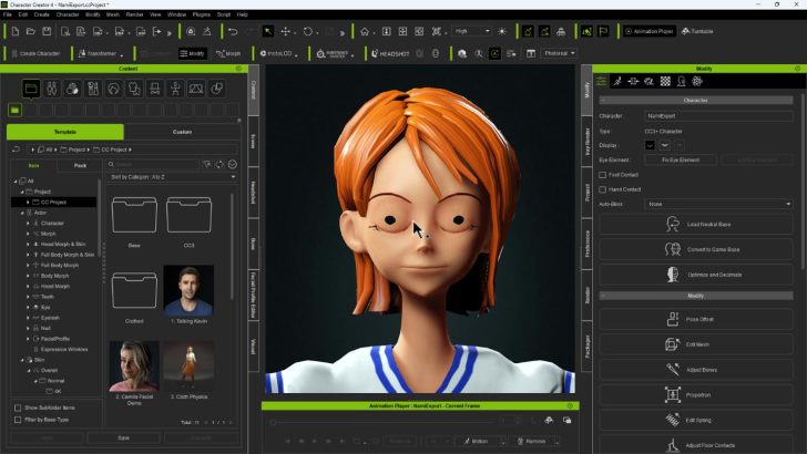 How to Customize Eyes and Teeth in Character Creator for One Piece Nami ...