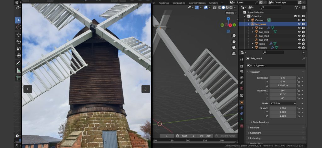 Modelling a Windmill near Derby - BlenderNation
