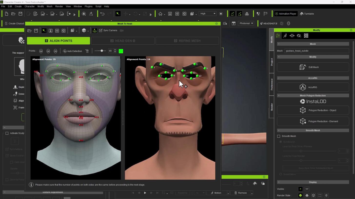 From Static Head Models to Fully Animated Characters Using Character ...