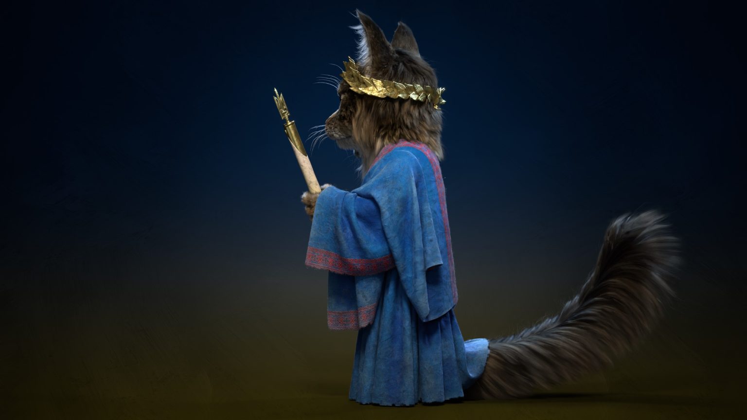 Behind the Scenes: Emperor Cat - Just Donate - BlenderNation
