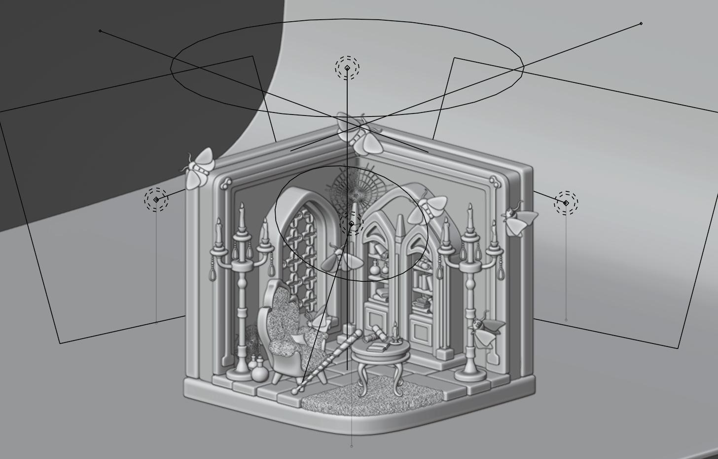 Behind the Scenes: Wizard’s Library - BlenderNation