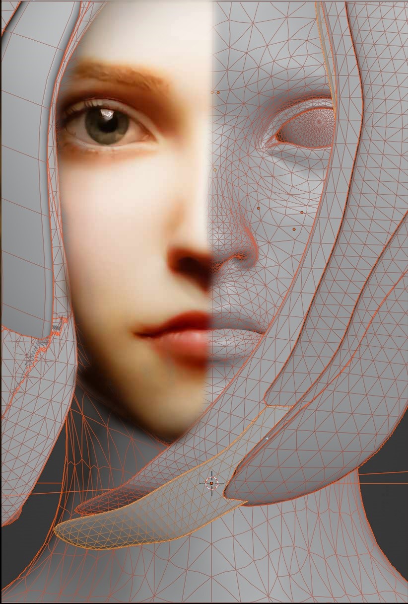 Behind the Scenes: Portrait of Chuu Chloe - BlenderNation