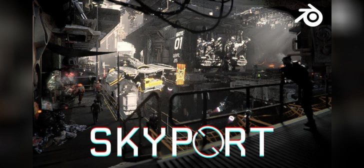 Video: Skyport Usak - Year 2634 (+Breakdown) - BlenderNation