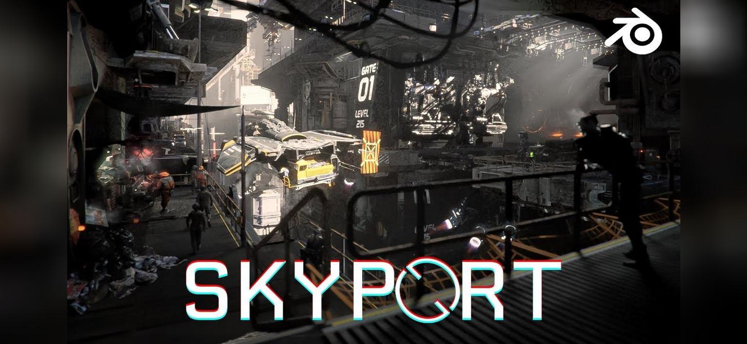 Video: Skyport Usak - Year 2634 (+Breakdown) - BlenderNation