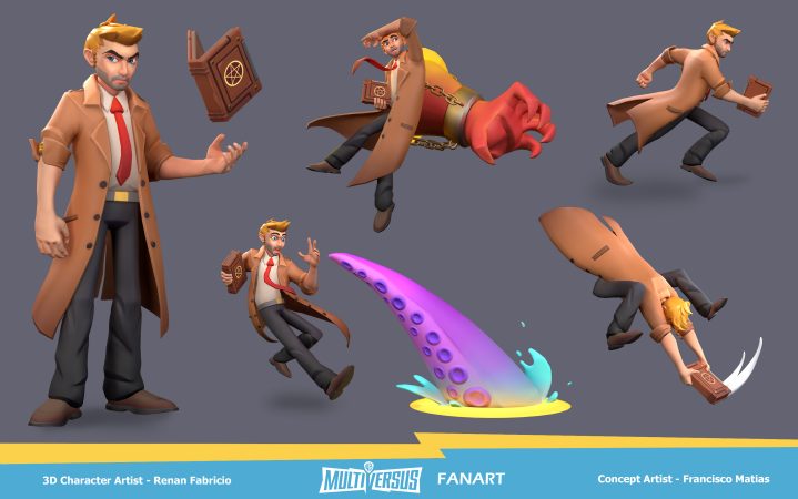Posing John Constantine as a 3D MultiVersus Character [$] - BlenderNation