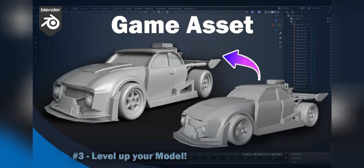 Game Asset Course: Low Poly to High Poly 3D modeling in Blender - Full ...