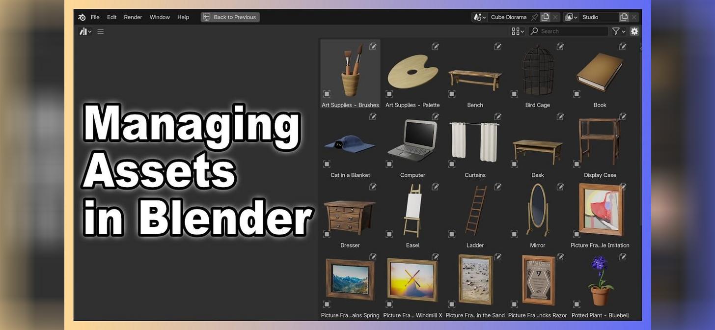 Managing Blender Assets The Right Way - BlenderNation