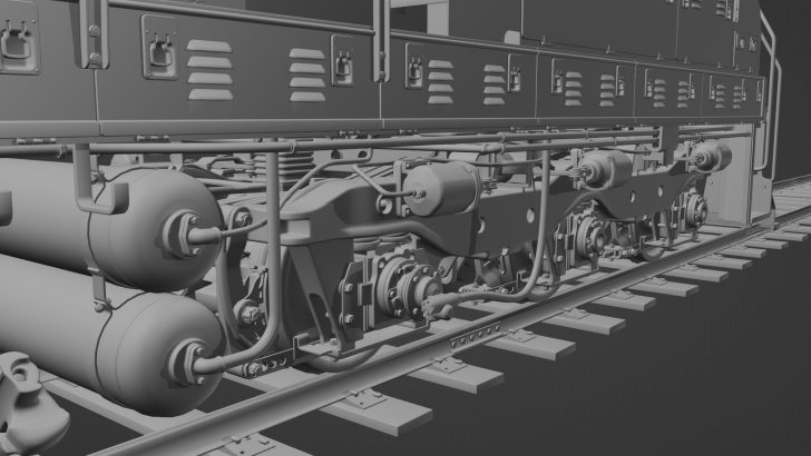 Behind the Scenes: DM&IR EMD SD18 Locomotive - BlenderNation