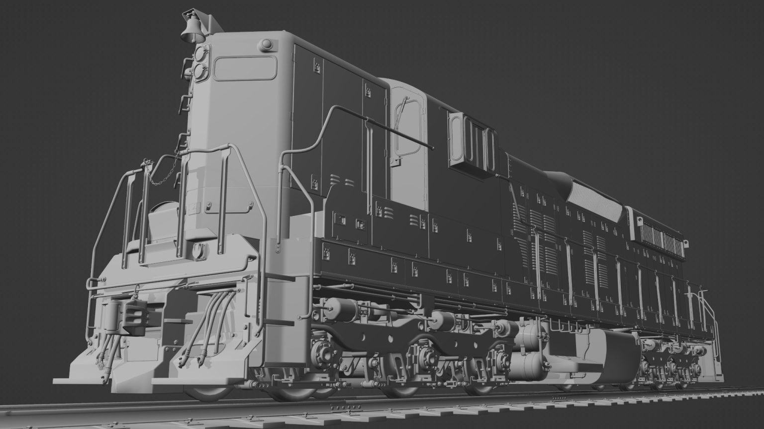 Behind the Scenes: DM&IR EMD SD18 Locomotive - BlenderNation
