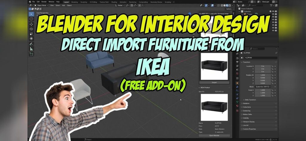 Direct Import Furniture Models from IKEA to Blender - BlenderNation