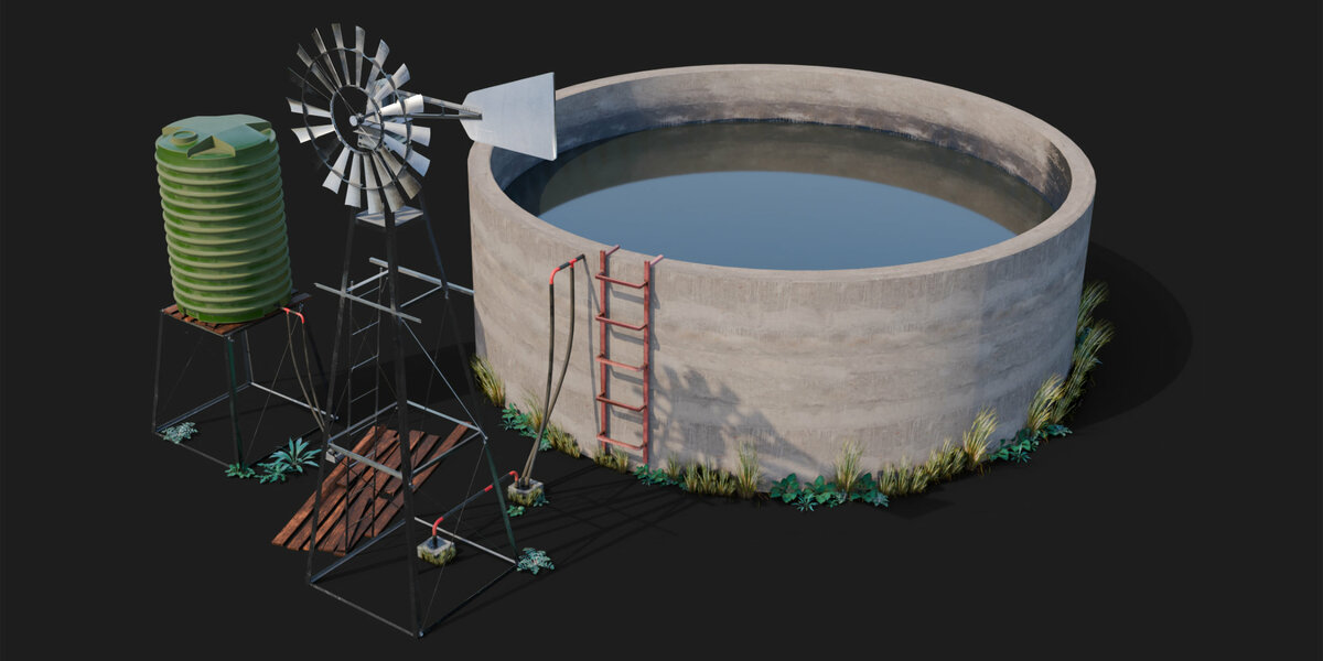Realistic Rural Agriculture Farm Ranch 3D Environment Assets ...