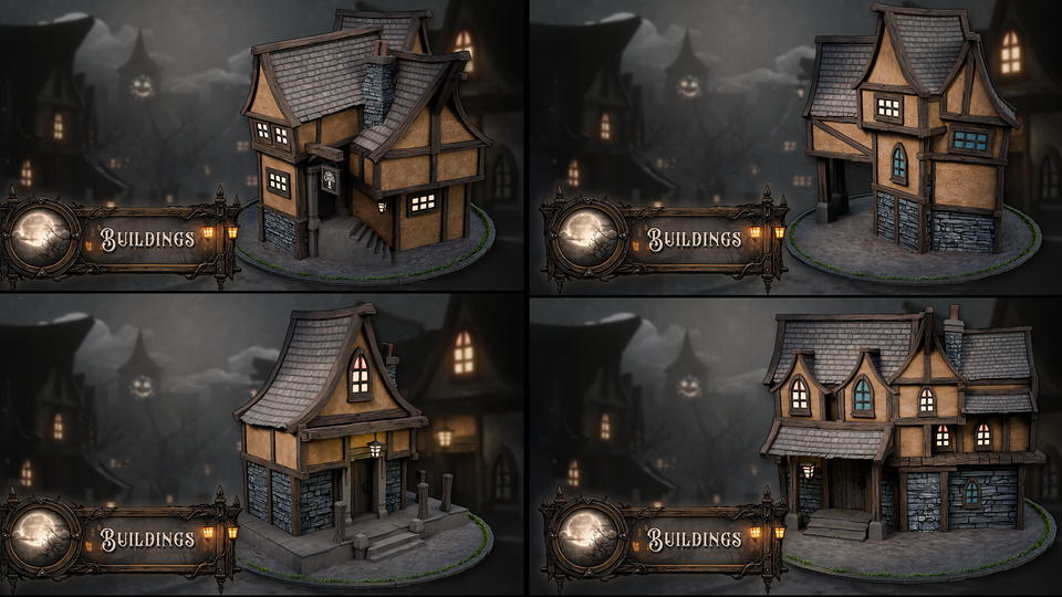 How I Built This Stylized Haunted Street Modular Kit in Blender 5 and ...