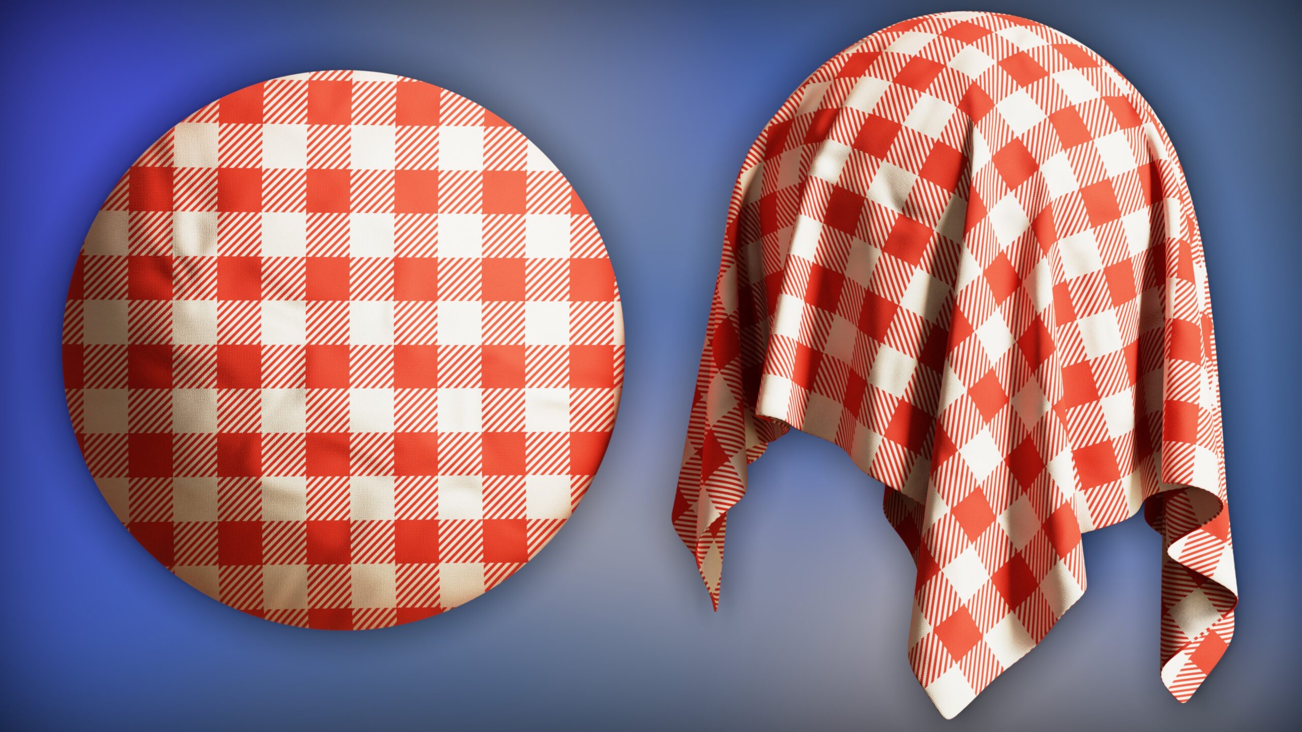 Procedural Picnic Blanket Fabric Material - BlenderNation